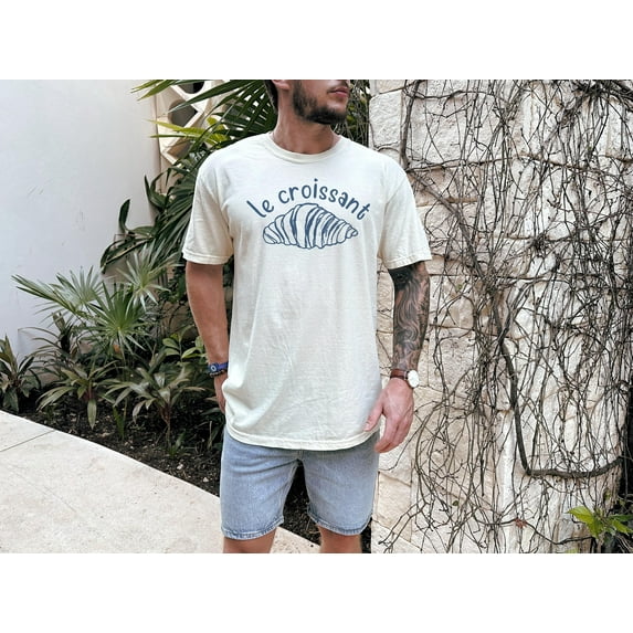 Croissant Shirt, French Shirt, Breakfast Tshirt, Cafe France, Paris ...
