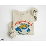 Croissant T-Shirt, Croissant Club, Croissant Crewneck, Breakfast T ...