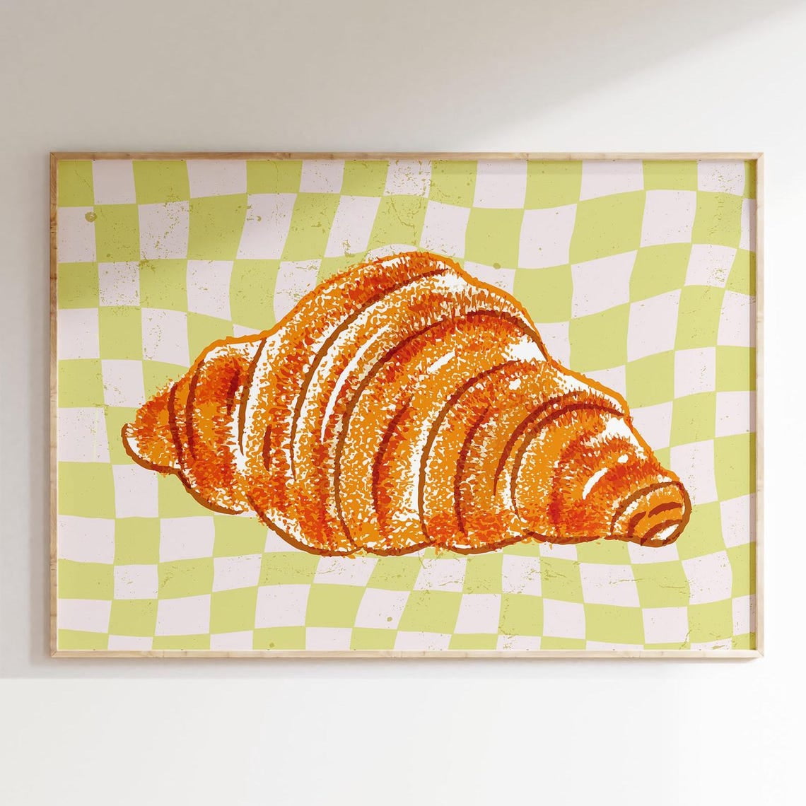 Croissant Wall Art - French Bakery Decor - Wall Art Print - Kitchen ...