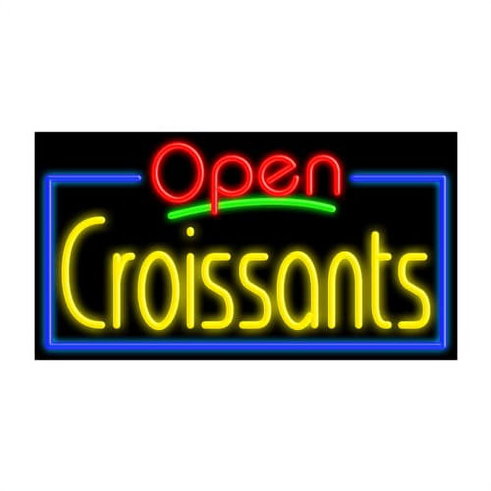 Croissants-Glass Neon Sign Made in USA - Walmart.com