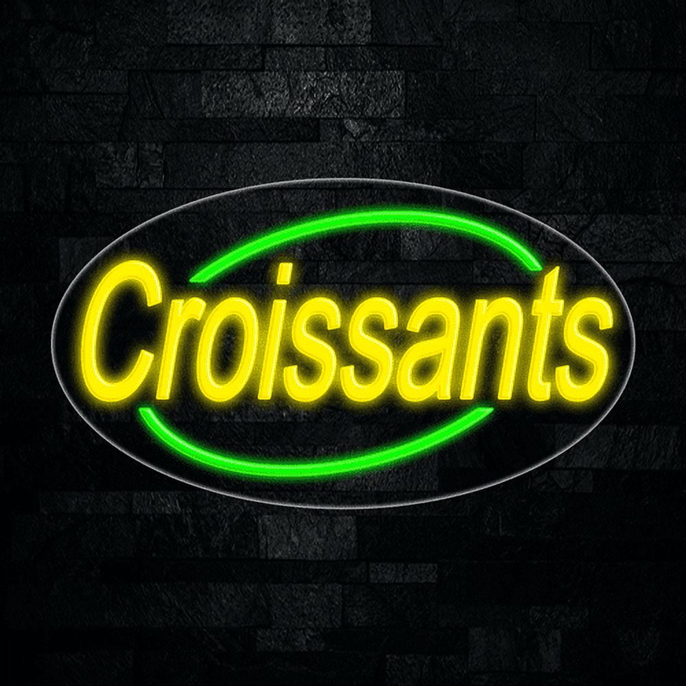 Croissants LED Neon Sign 28"L x 16"H #34096 - Walmart.com
