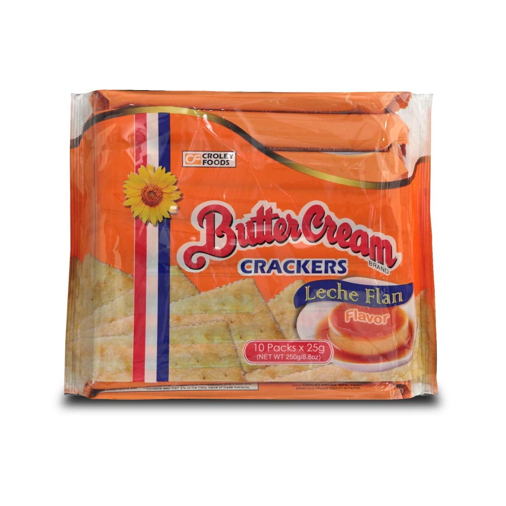 Croley Foods Buttercream Crackers Aif4 Leche Flan Flavor 8 8 Oz