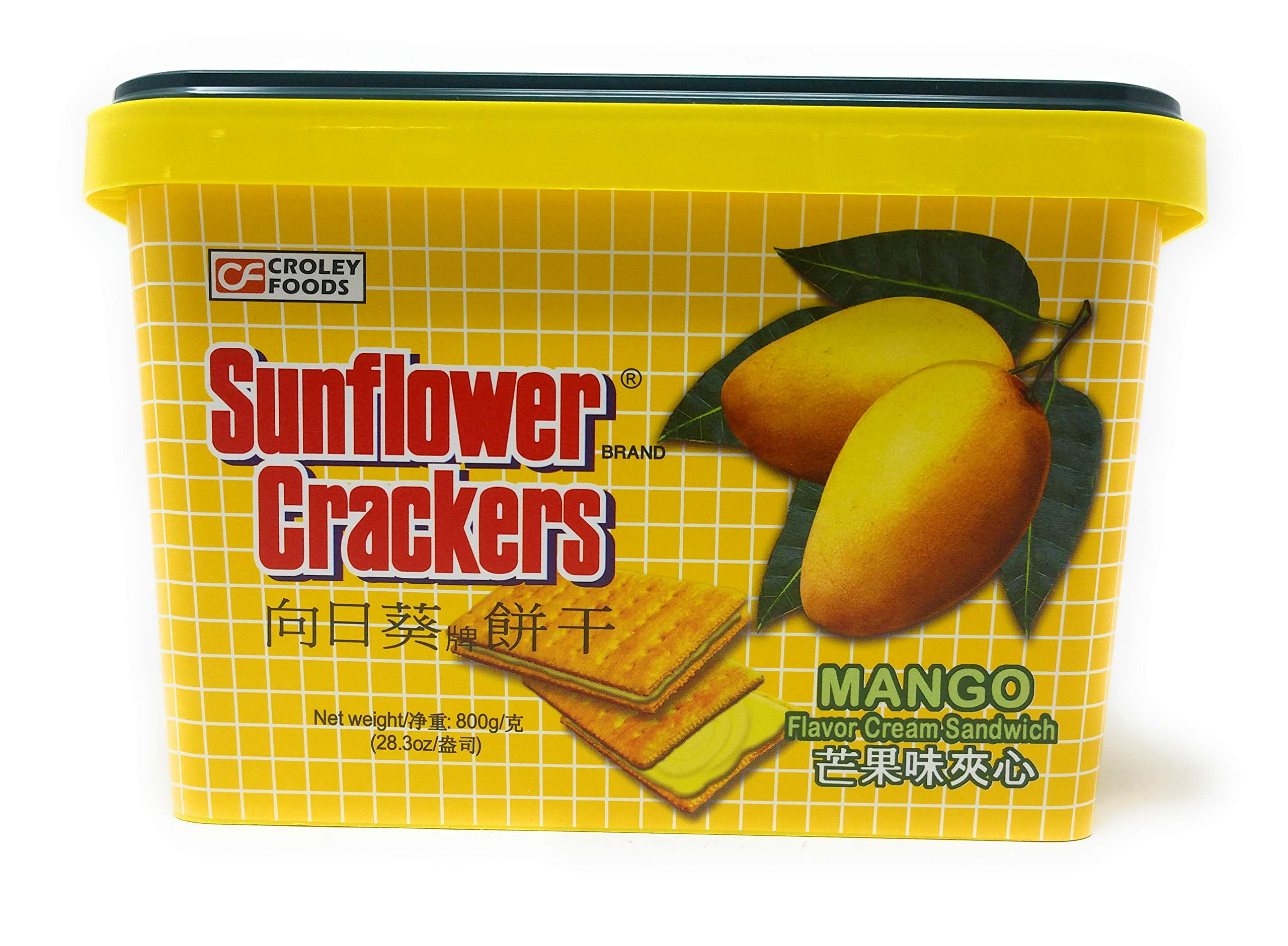 Croley Foods Sunflower Crackers YYF14 Mango Flavor Cream Sandwhich 28 ...