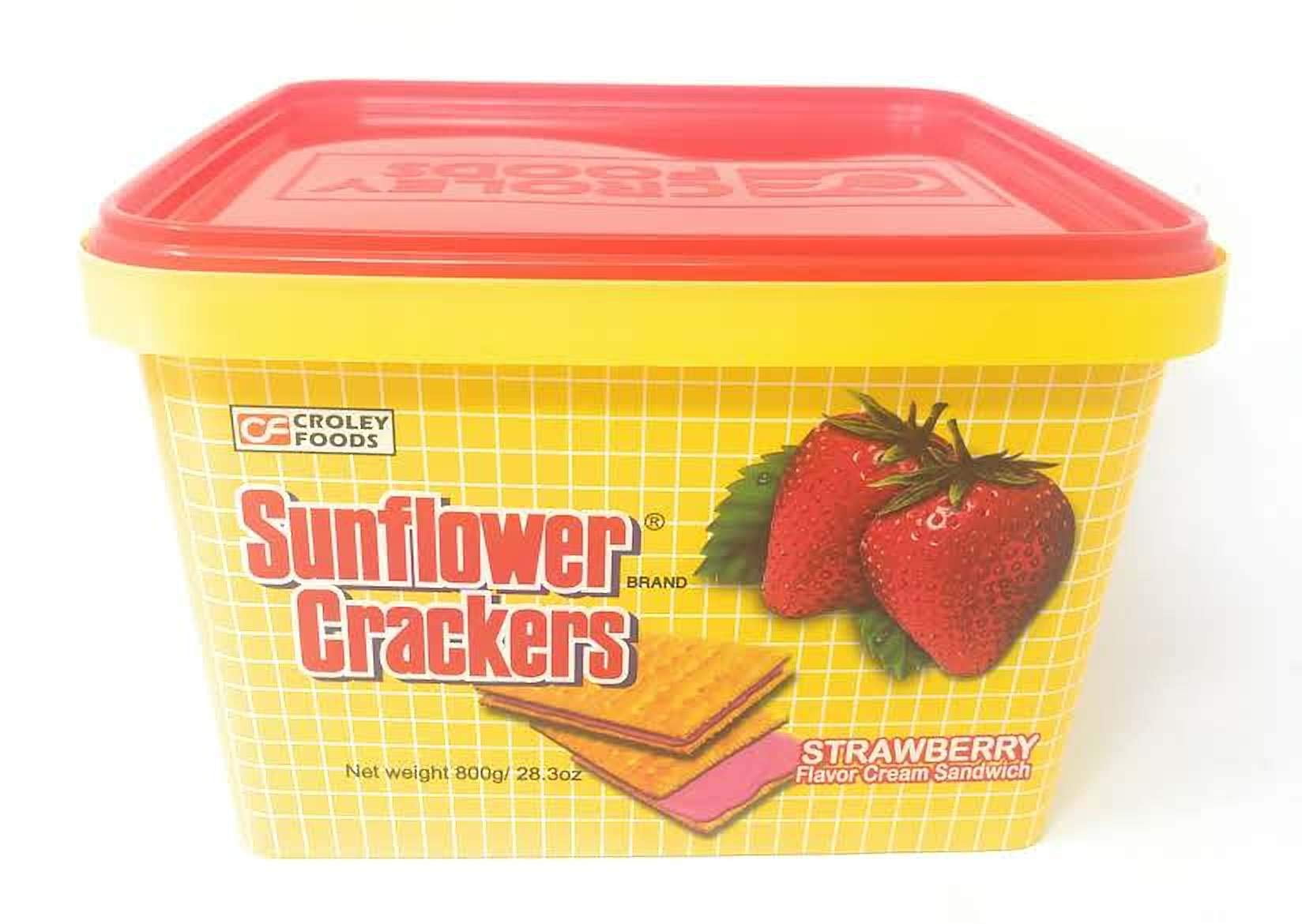 Croley Foods Sunflower Crackers YYF14 Strawberry Flavored, Net Wt 800g ...