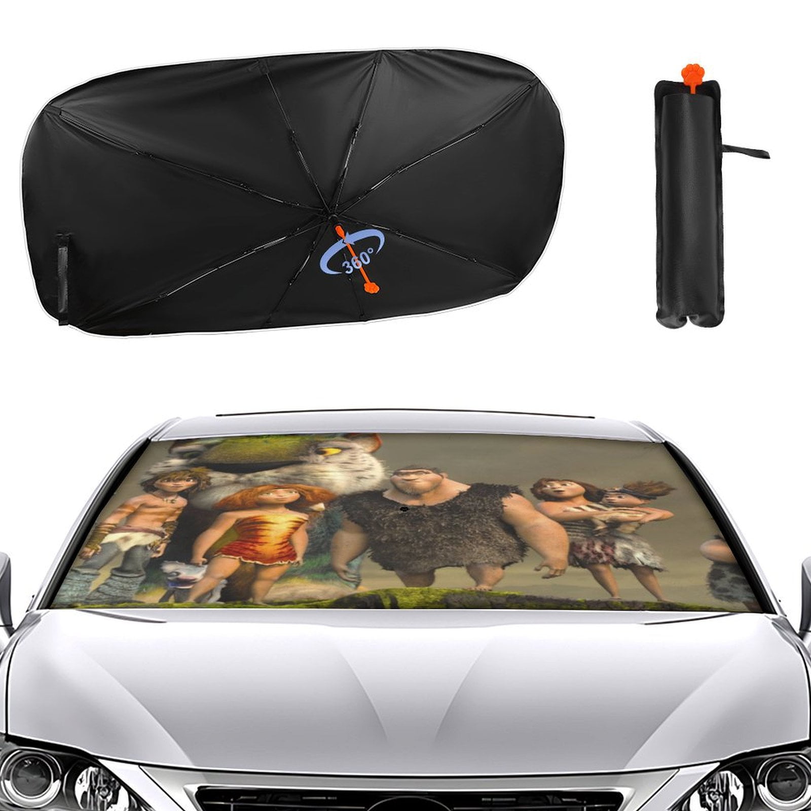 The Croods Car Windshield Sun Shade Umbrella, Windshield Sun Shade ...