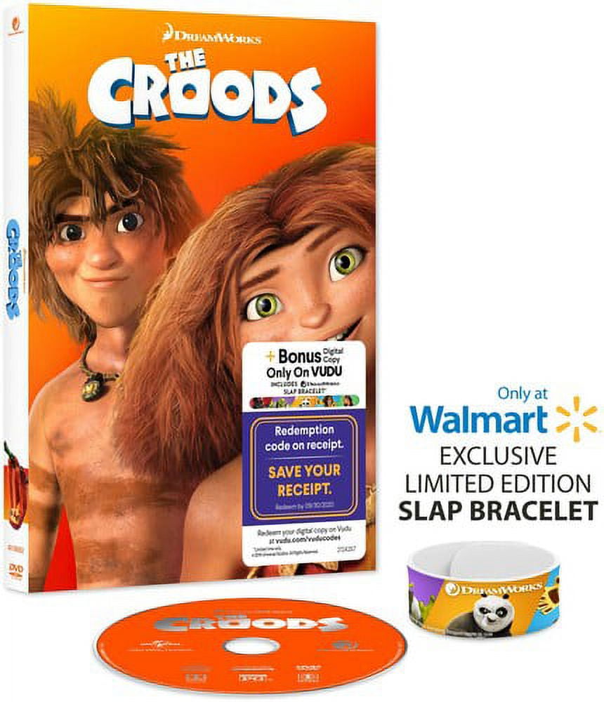 Croods (DVD) (Walmart Exclusive), Dreamworks Animated, Kids & Family ...