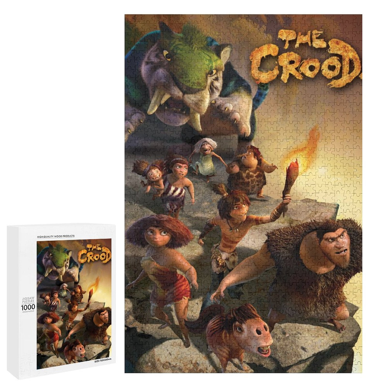 Croods Wooden Jigsaw Puzzles Accessories Intellectual Decompressing ...
