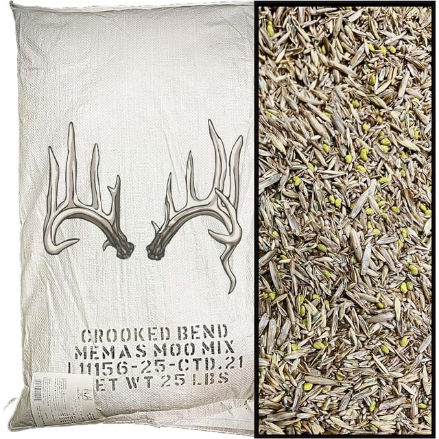 Crooked Bend Memas Moo Mix, 25LB Bulk, Farm Pasture Seed Blend for ...