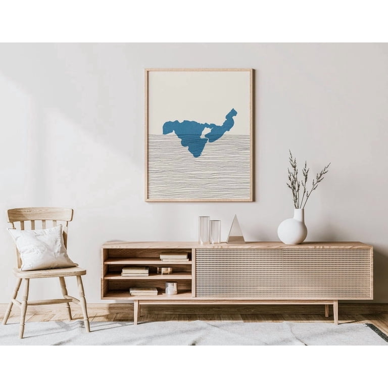 Crooked Lake Art Boho Michigan Picture Lakehouse Wall Art Print ...
