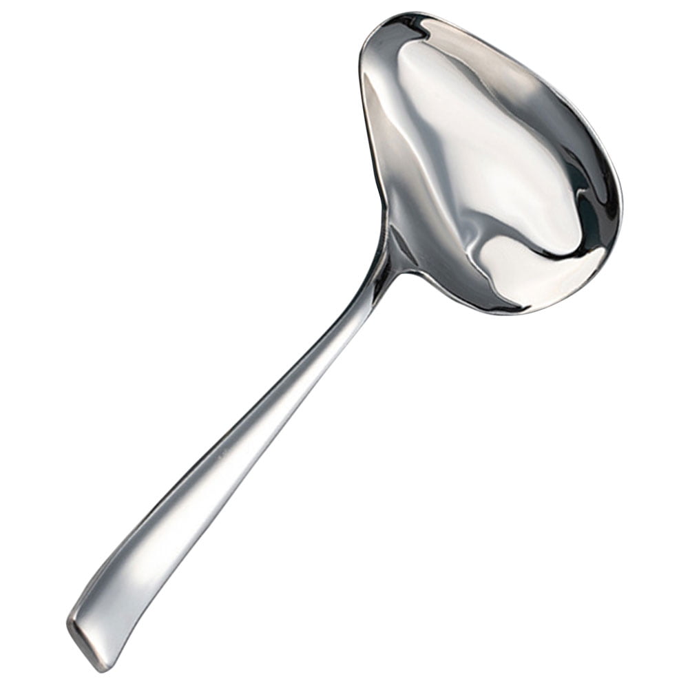 Crooked Mouth Deflector Spoon Culinary Drawing Spoons Metal Gravy Large ...