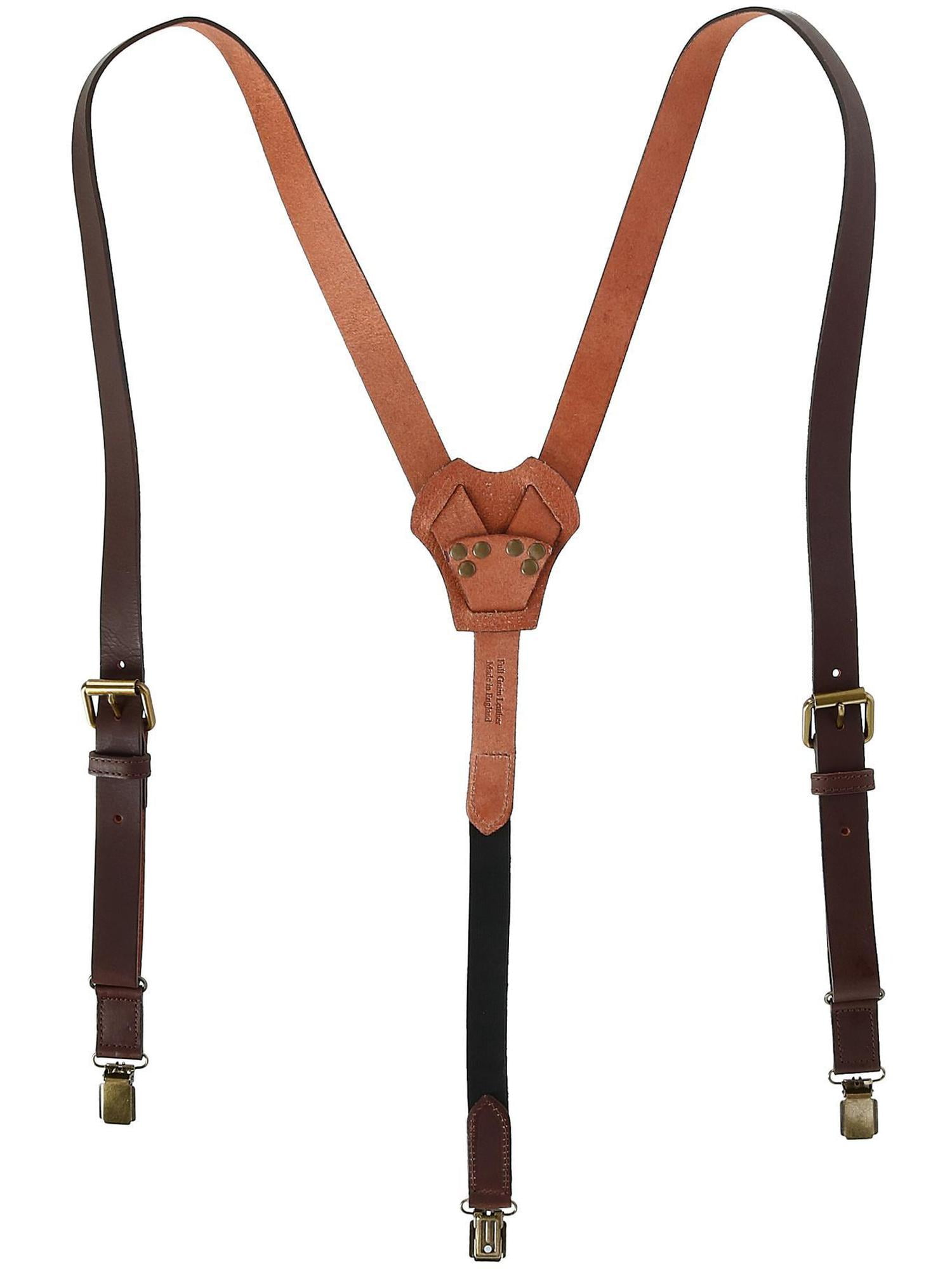 CrookhornDavis The Bristol Clip End Leather Braces with Elastic ...