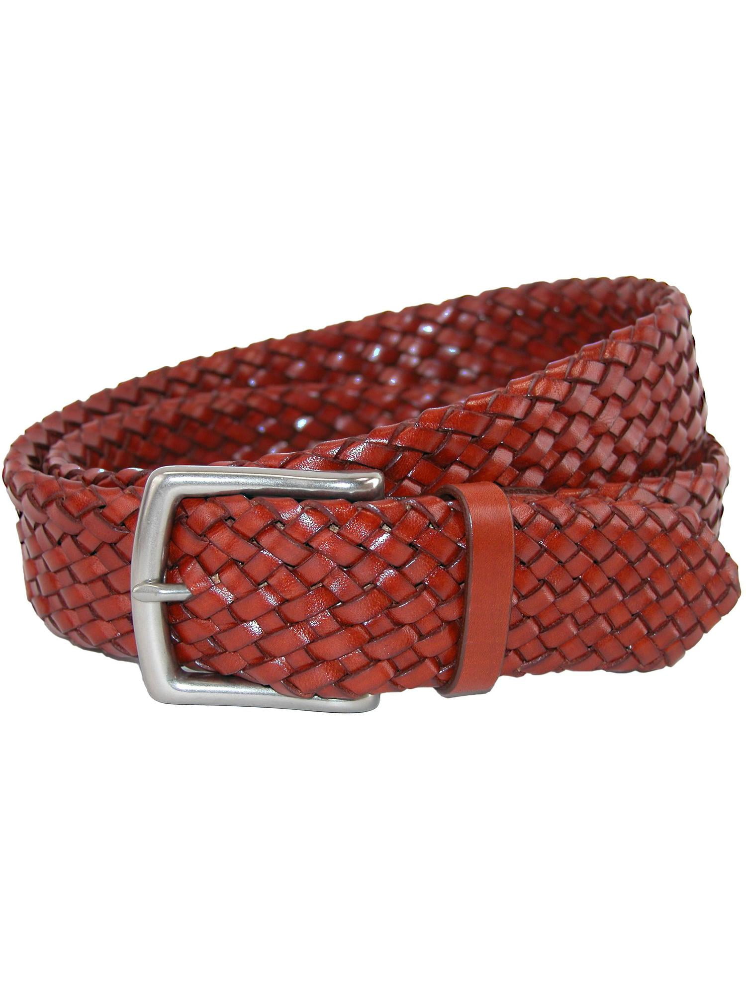 CrookhornDavis Toscana Leather Tubular Braided Belt (Men) - Walmart.com