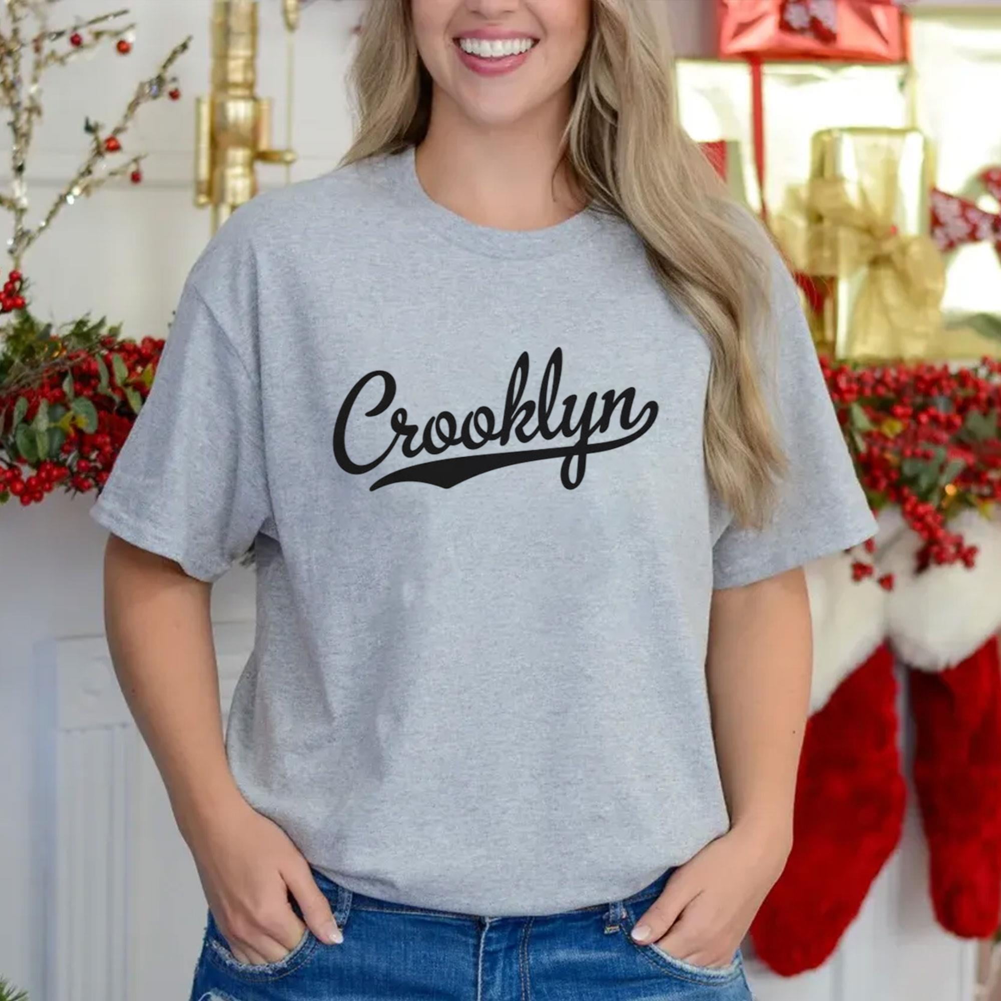 Crooklyn Jersey Shirt Baseball Script Tail Team Brooklyn NY Mens T Tee ...
