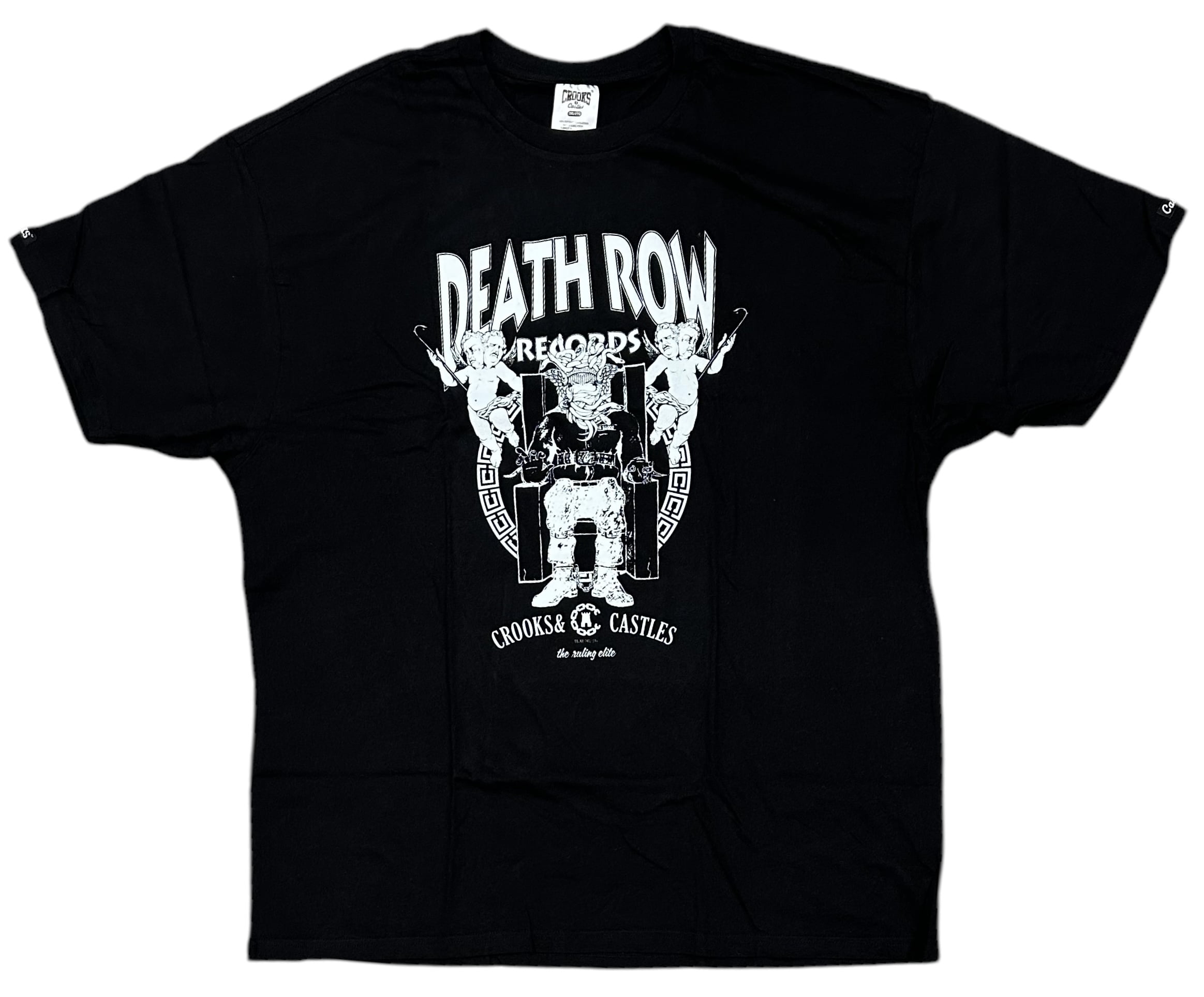 Crooks & Castles Men's X Death Row Records Core Graphic Tee T-Shirt (XX ...