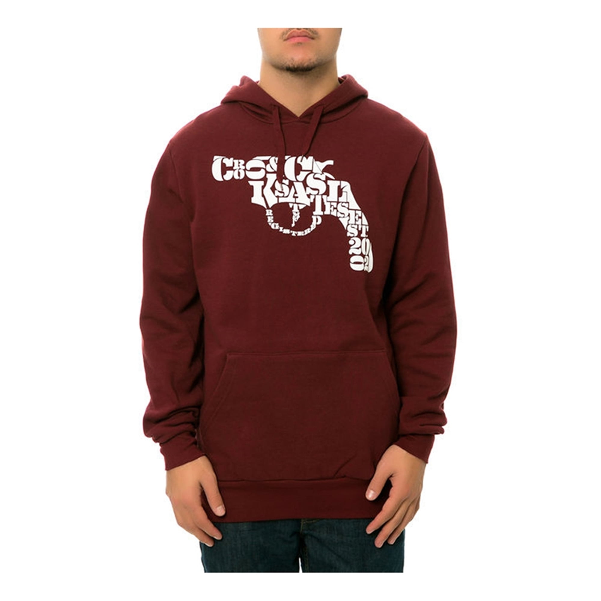 Crooks & Castles Mens The Snub Text Hoodie Sweatshirt, Red, Small ...