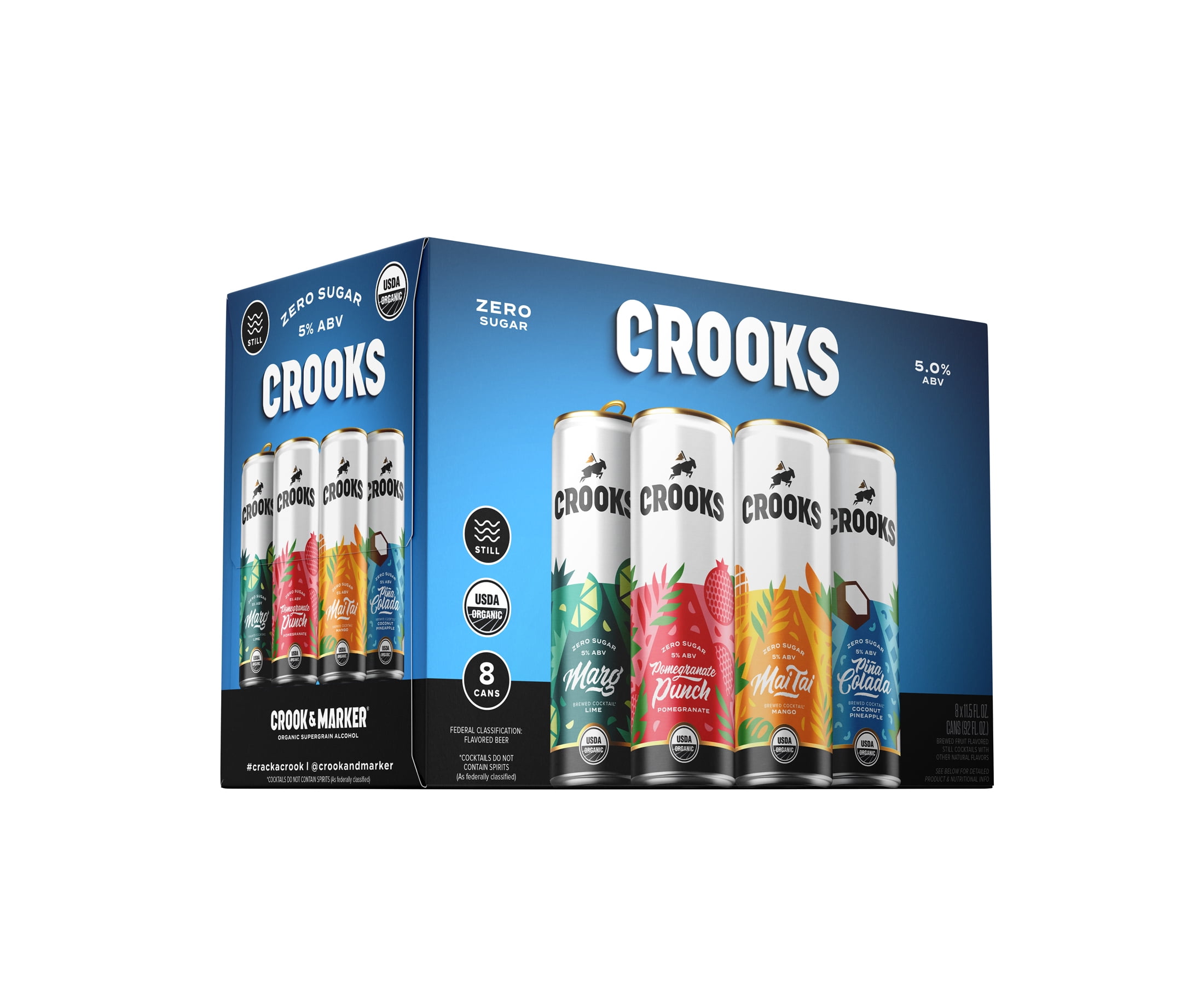 Crooks Still Variety Pack, 8 Pack, 11.5oz Cans - Walmart.com
