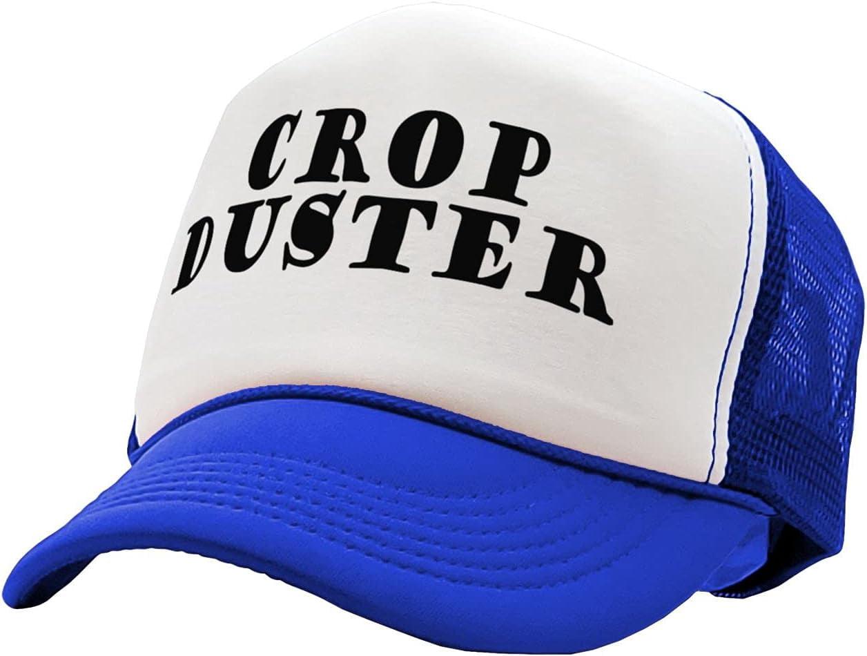 - Crop Duster - Funny Fart Prank Joke - Vintage Retro Style Trucker Cap ...