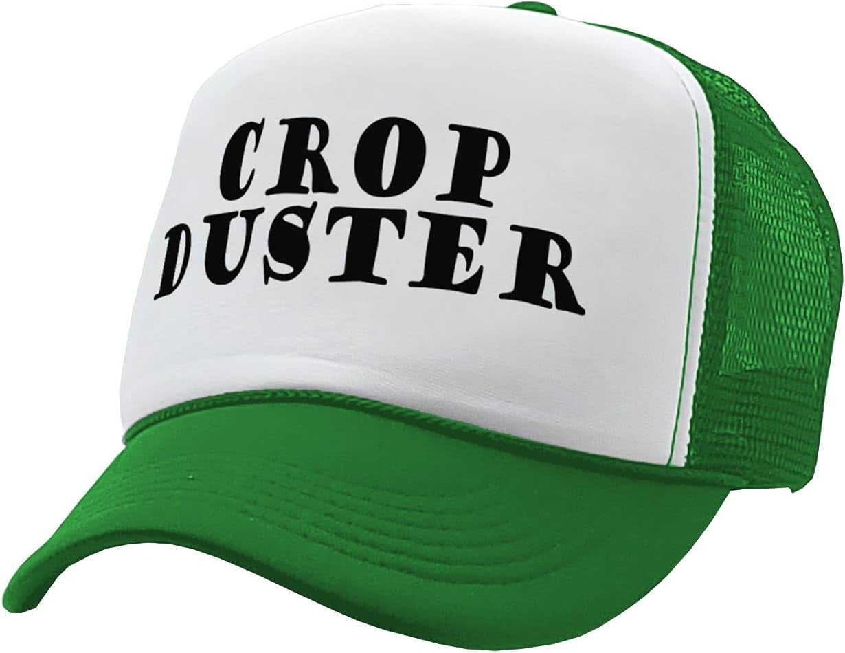 - Crop Duster - Funny Fart Prank Joke - Vintage Retro Style Trucker Cap ...