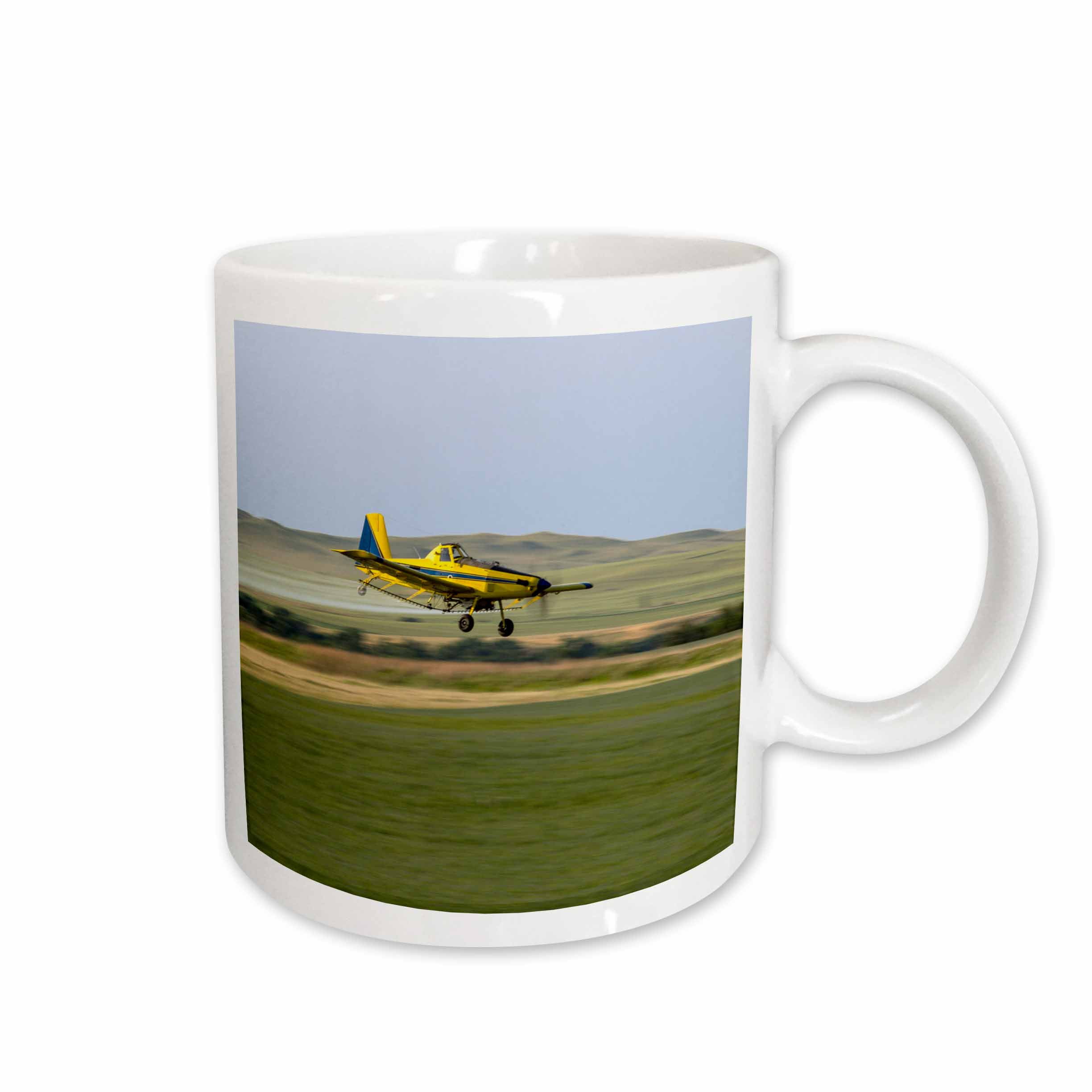 Crop Duster airplane, farm field, North Dakota, USA - US35 CHA0293 ...
