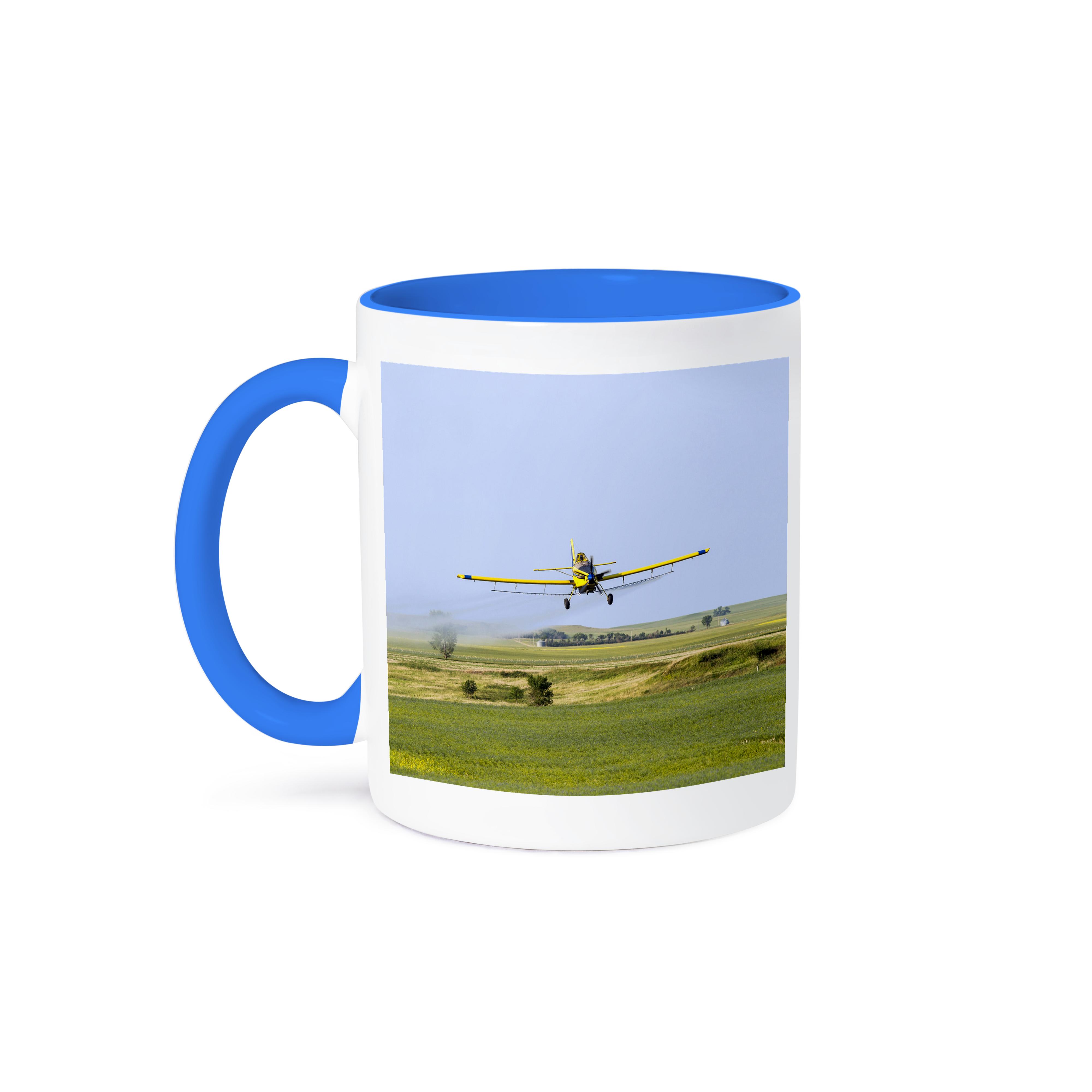 3dRose, Crop Duster airplane, farm field, North Dakota, USA - US35 ...