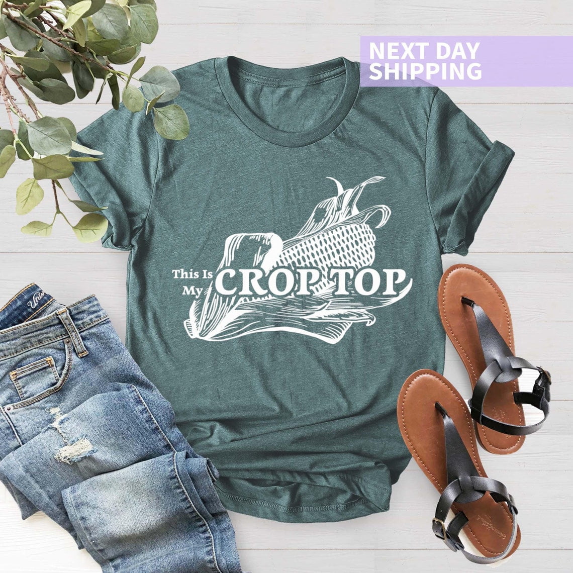 Crop Top Corn Shirt, This Is My Crop Top, Farm Shirt, Corn Crop Tee ...