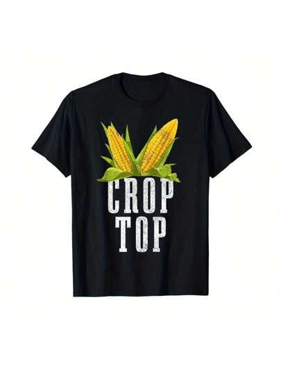 Crop Top Funny Farming Crops Farm Corn Farmer T-Shirtas Fashion Popular ...
