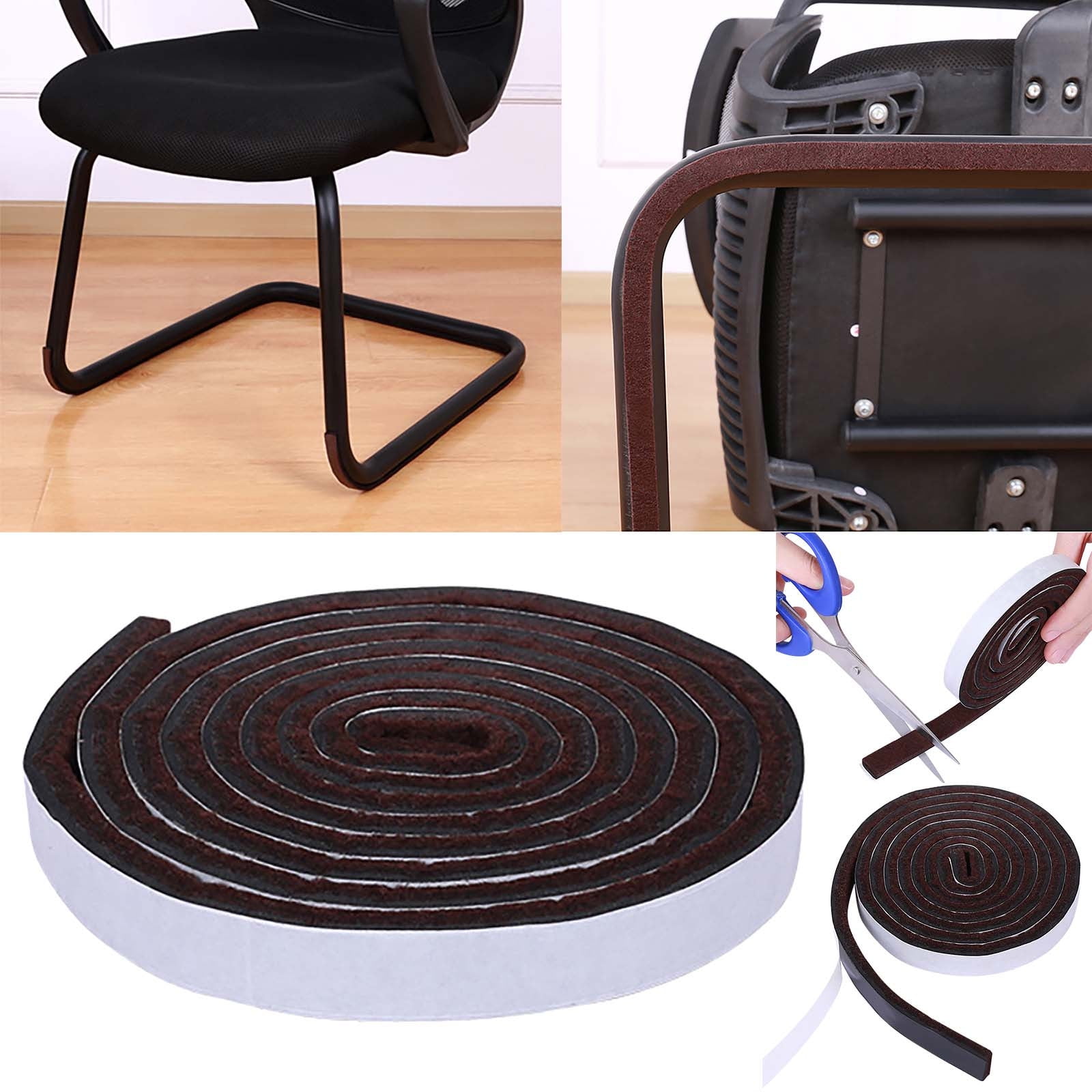 Cropped Bow Chair Foot Pads Floor Protectors for Furniture Office Quiet ...