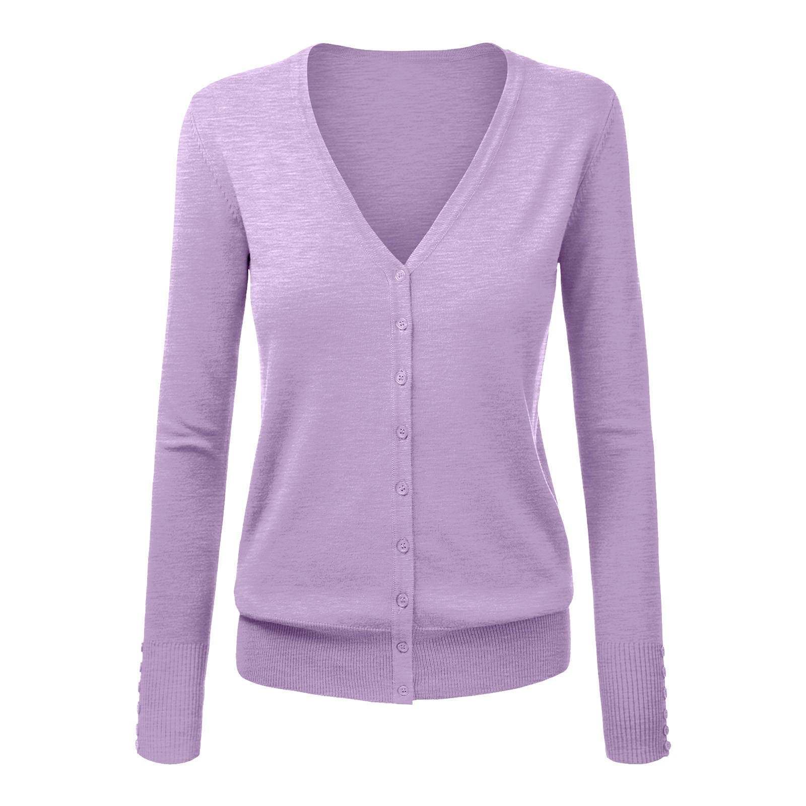 Cropped Sweaters Women's V Neck Cardigan Sweater Plus Jacket Solid ...