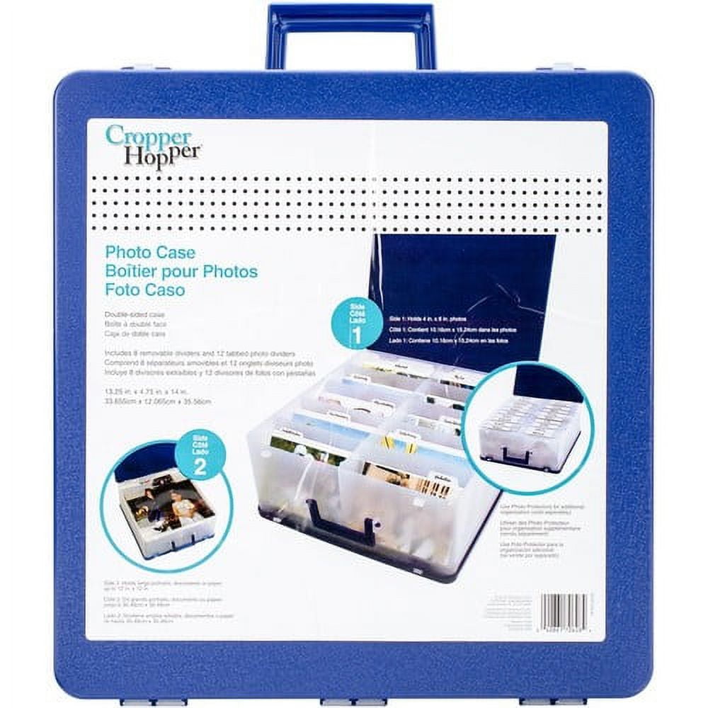 Cropper Hopper Photo Case-13.25x12.75x6 Blue - Walmart.com