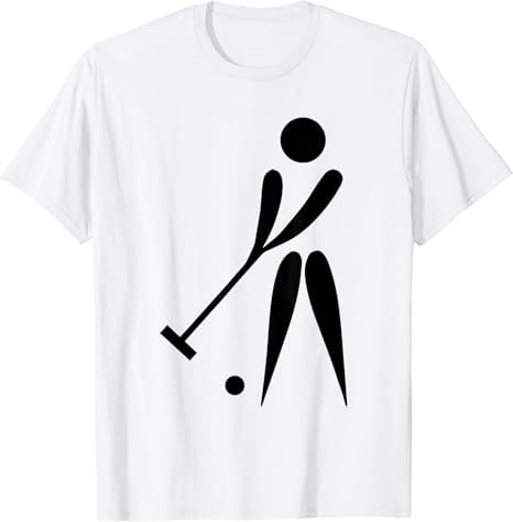 Croquet Player Funny Croquet Stick Figure T-Shirt - Walmart.com