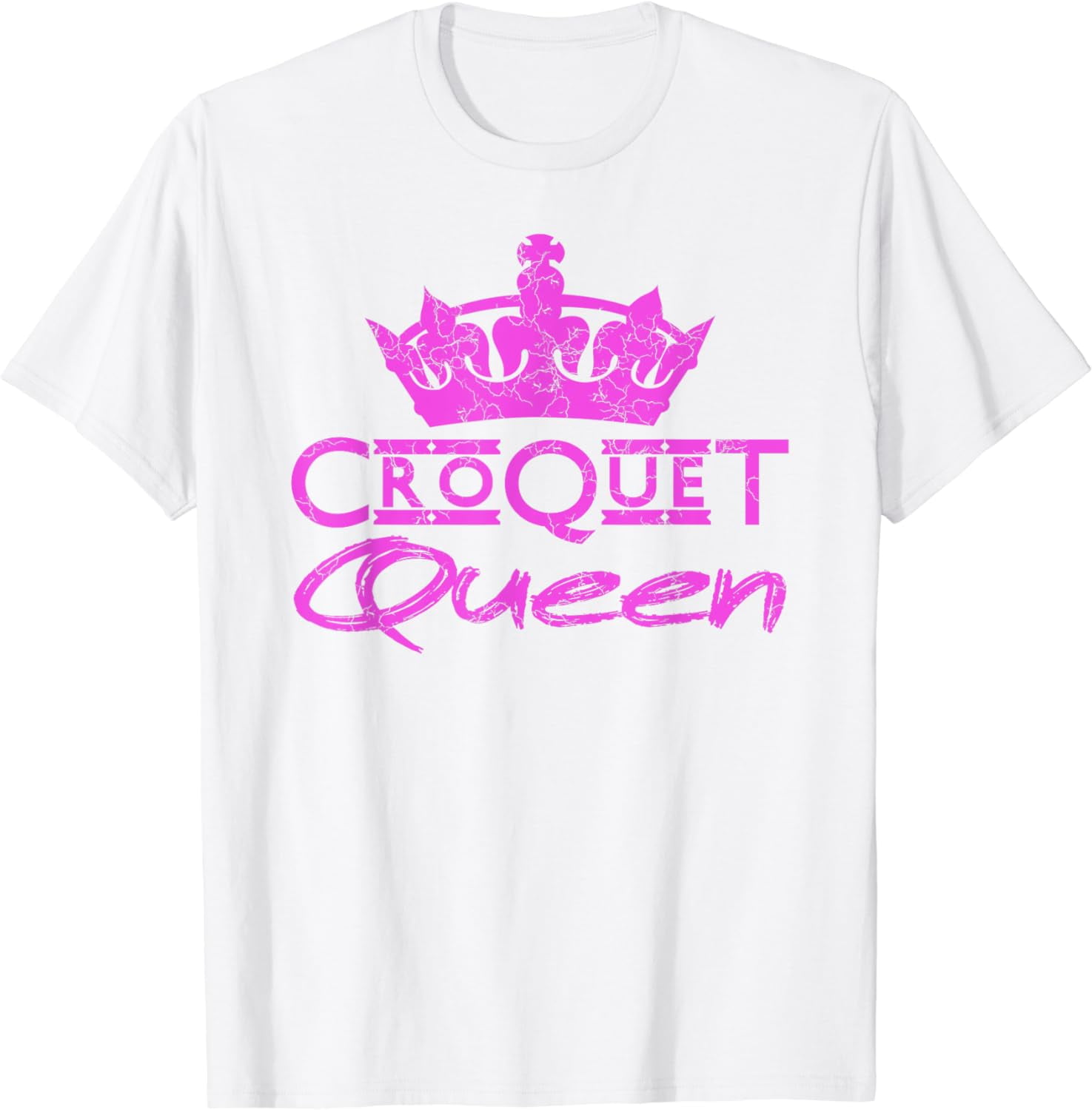Croquet Queen with Pink Crown Croquet Gift T-Shirt - Walmart.com