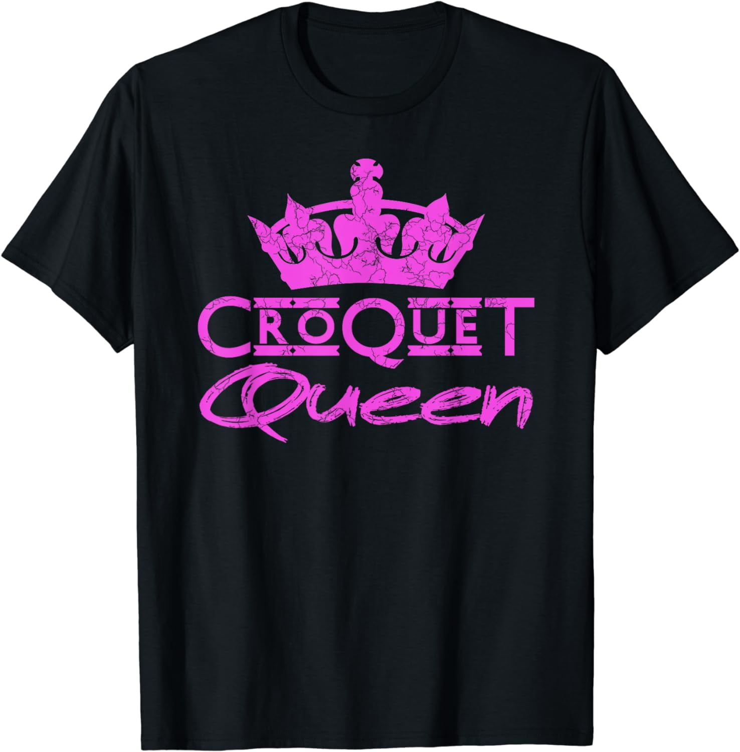 Croquet Queen with Pink Crown Croquet Gift T-Shirt - Walmart.com