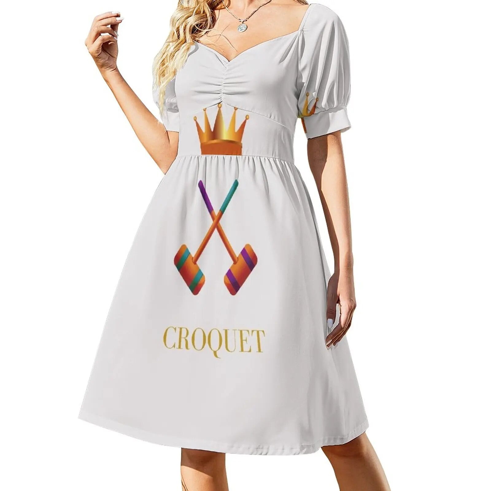 Croquet mallets and crown Dress Women's dresses summer dress women's ...