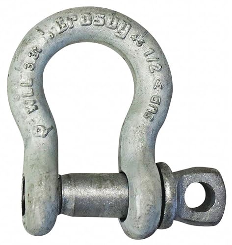 Crosby 1017494 G-209A Alloy Screw Pin Shackle | 1/2 Inch | 3.3 Ton ...
