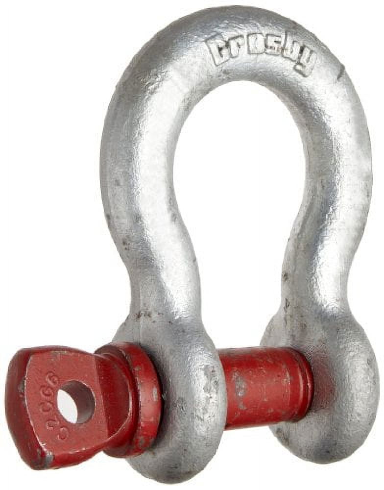 Crosby 1018516 Carbon Steel G-209 Screw Pin Anchor Shackle, Galvanized ...