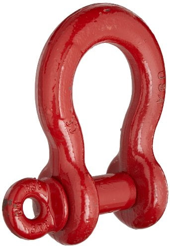 Crosby 1018561 Carbon Steel S-209 Screw Pin Shackle, Self-Colored, 9-1/ ...