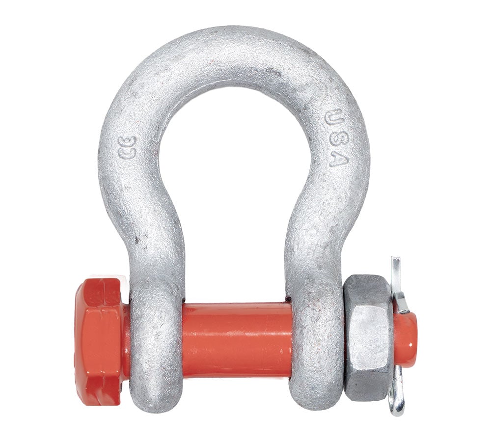 Crosby G-2130 3/4" Anchor Shackle Carbon Steel w/Safety Screw Pin ...