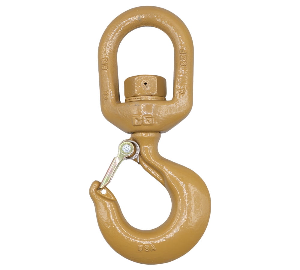 Crosby L-322AN Swivel Hook with Latch - 3 Ton Working Load Limit ...