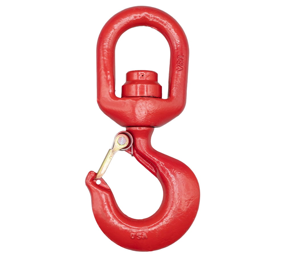 Crosby L-3322B Swivel Hook with Bearing & Latch - 11,000 LBS Working ...