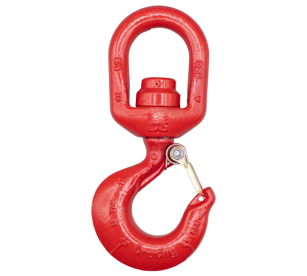 Crosby L-3322B Swivel Hook with Bearing & Latch - 4,400 LBS Working ...