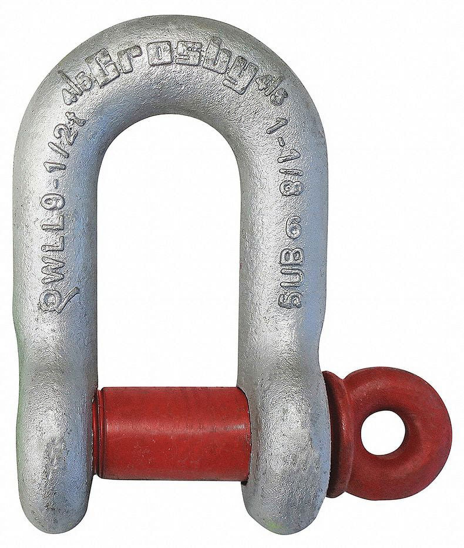 Crosby D-Shackle,1,500 lb Load Cap,Carbon Steel 1019178 - Walmart.com