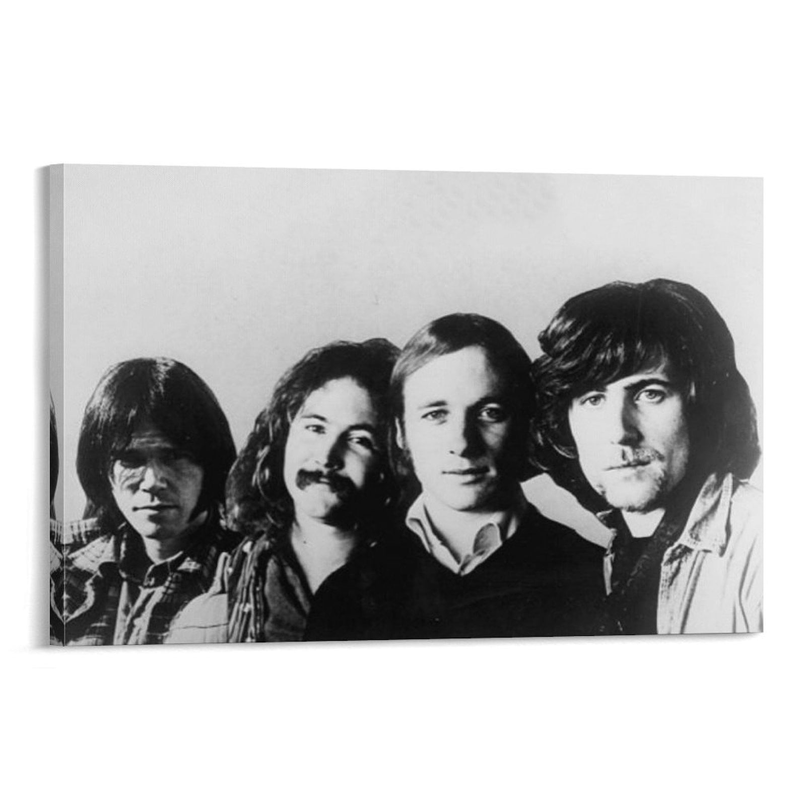 Crosby Stills Nash And Young Band Poster Painting On Canvas Wall Art ...