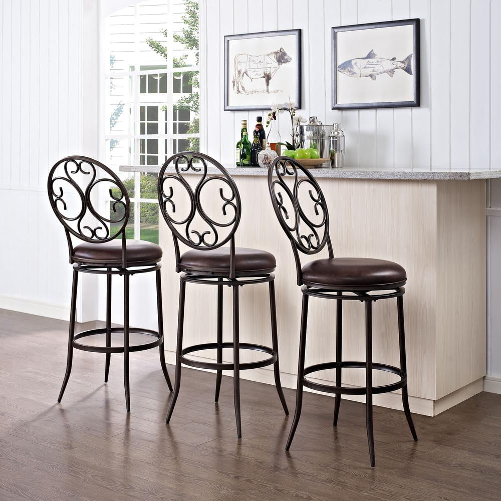 Crosley Arbor Swivel Bar Height Bar Stool Bronze/Brown - Walmart.com
