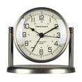 Crosley Nautical-Style Bronze Pedestal Alarm Clock, Silent Movement ...