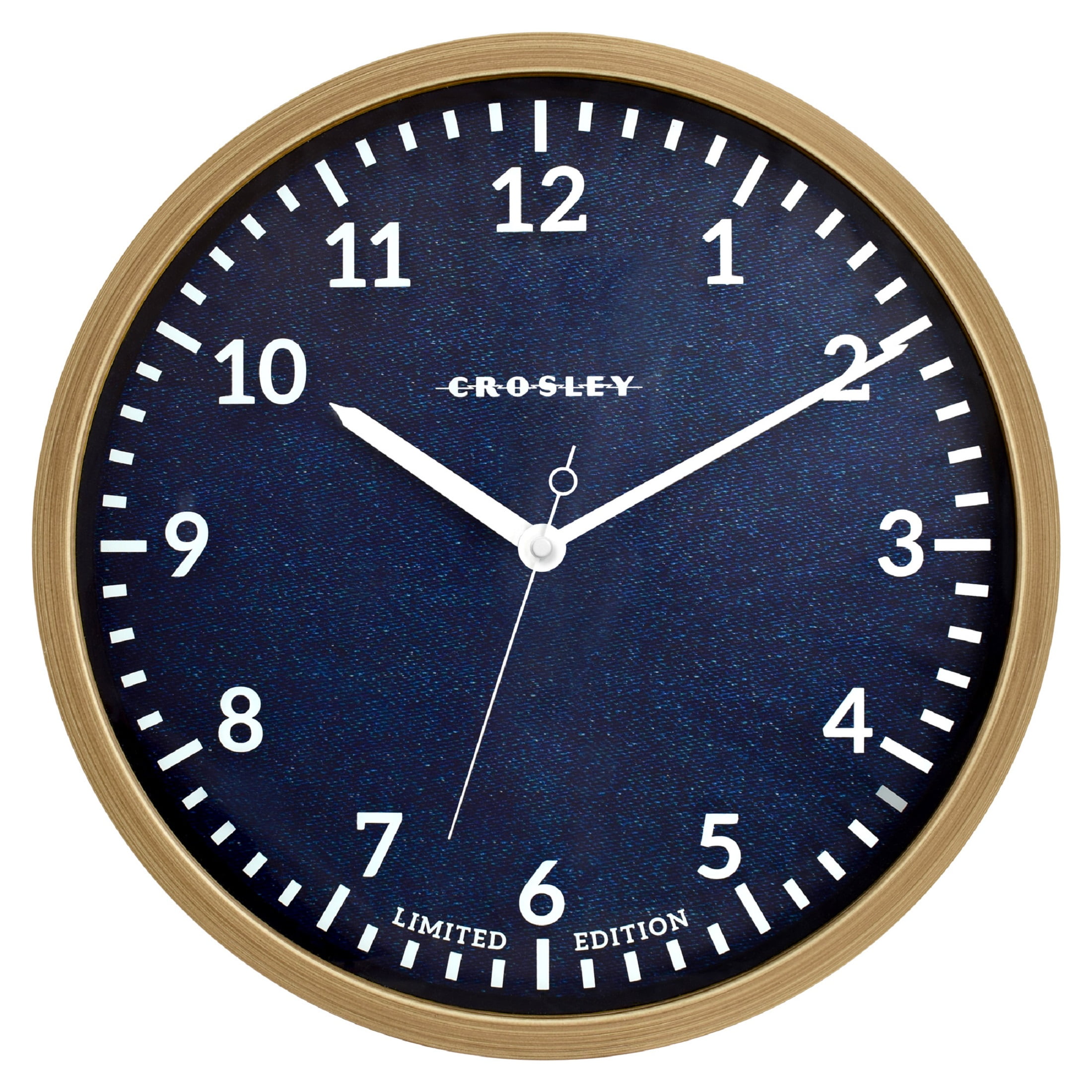 Crosley Contemporary Brown Oak Color Look 15" Denim Dial Quartz ...