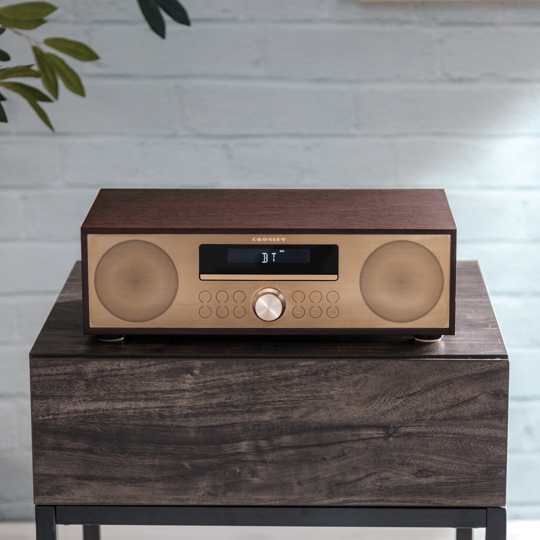 Crosley Fleetwood Radio Cd Player In Mahogany - Walmart.com