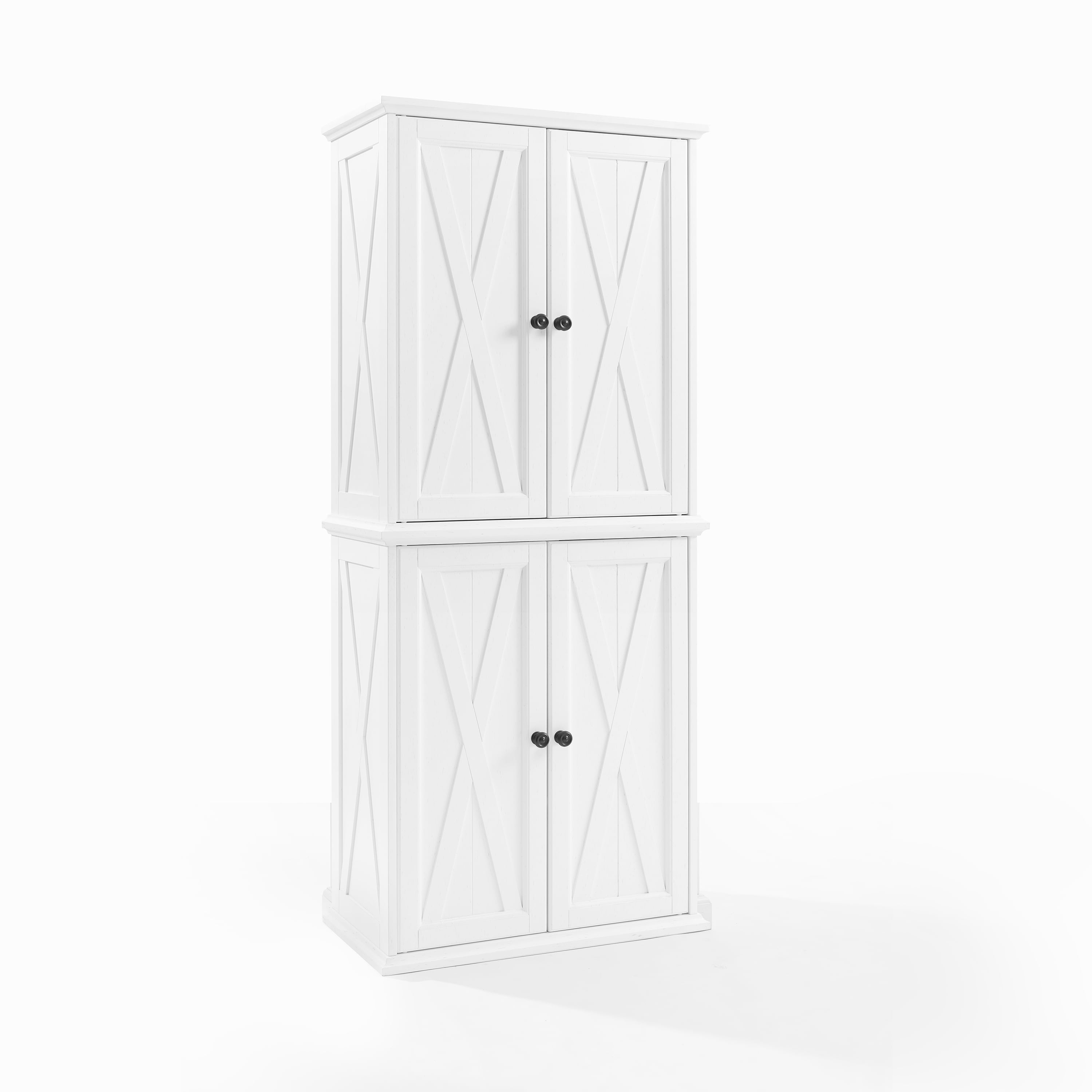 Crosley Furniture Clifton Tall Pantry in Distressed White - Walmart.com