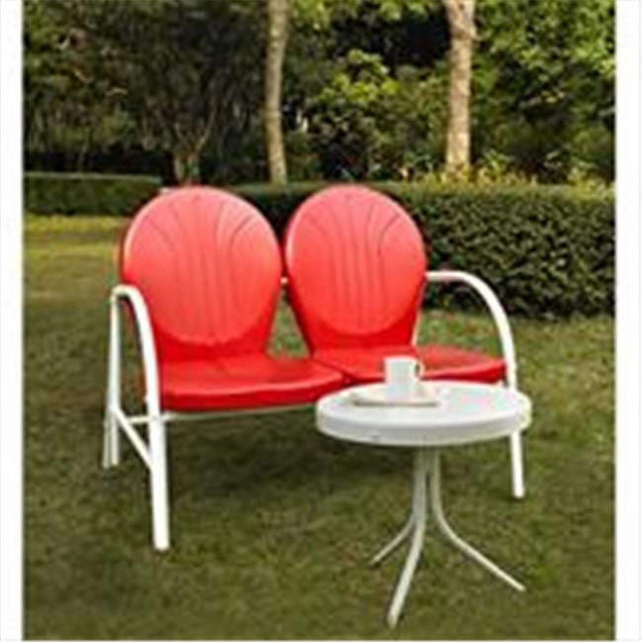 Crosley Furniture Griffith 2 Piece Metal Outdoor Conversation Seating ...