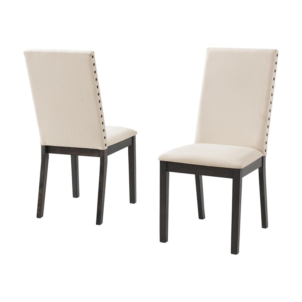 Crosley Furniture Hayden 19.5" Fabric/Wood Dining Chair in Cream (Set ...