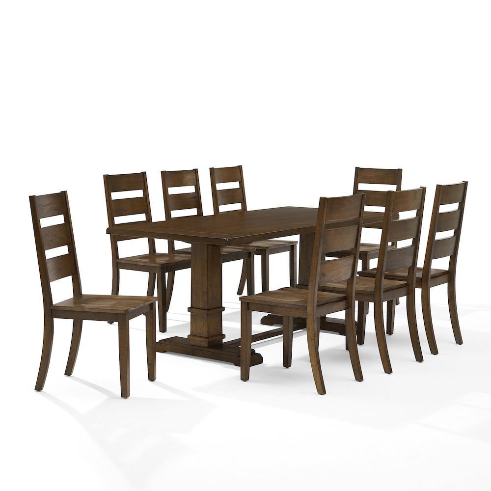 Crosley Furniture Joanna 9-Piece Modern Farmhouse Dining Set with ...